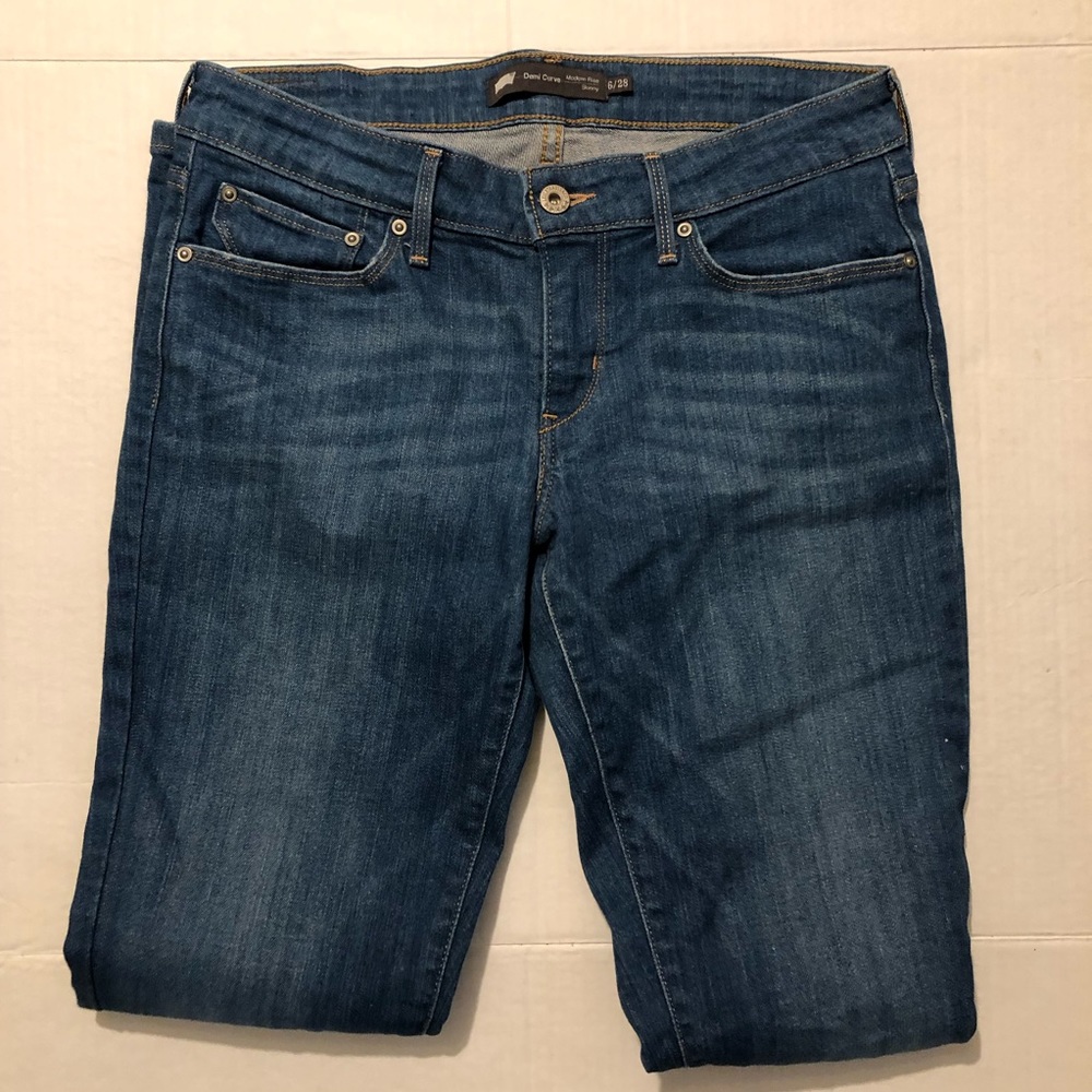 Womens Levis Demi Curve Modern Rise Skinny Jeans Size… - Gem